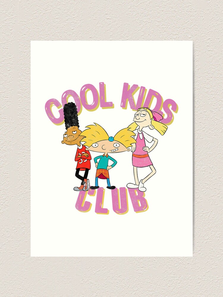 "Hey Arnold! Cool Kids Club Group Pose" Art Print for Sale by ...