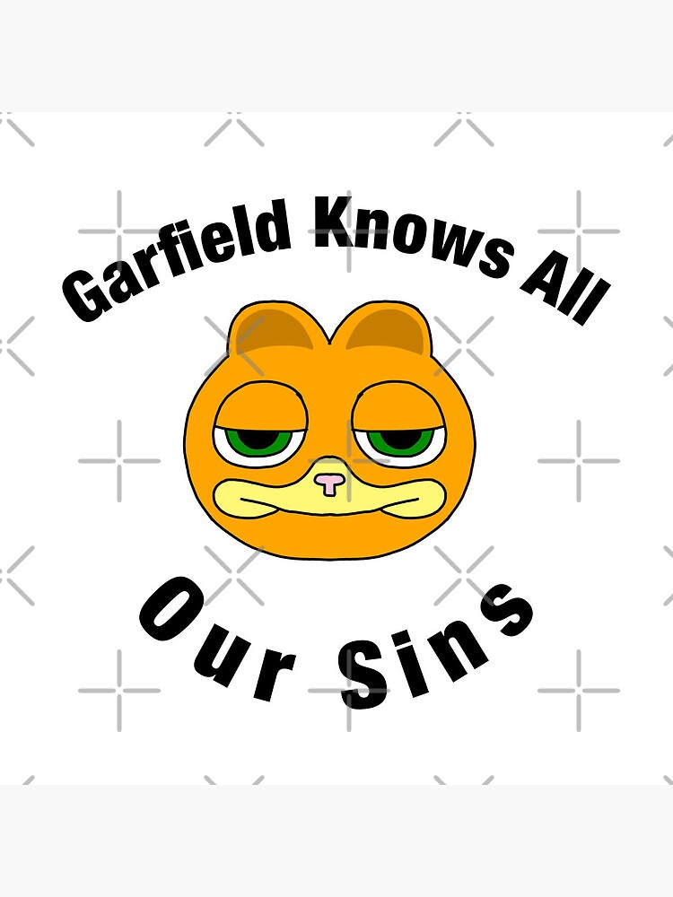 "Garfield Knows All Our Sins Defunctland " Greeting Card for Sale by ...