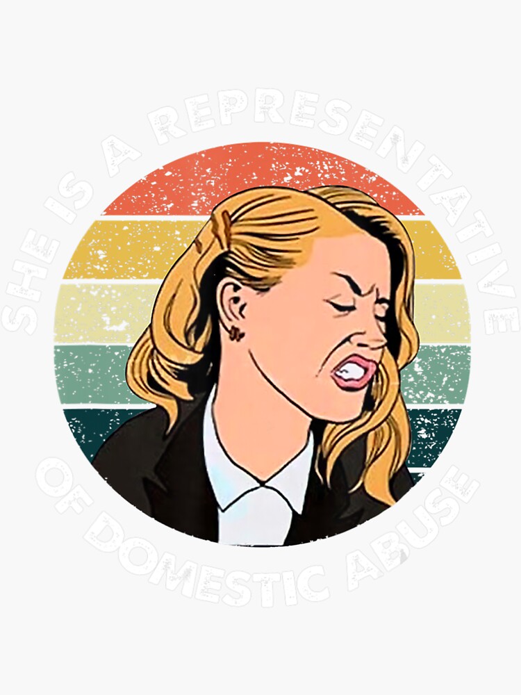 "She Is A Representative Of Domestic Abuse" Sticker for Sale by ...