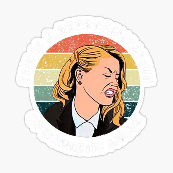"She Is A Representative Of Domestic Abuse" Sticker for Sale by ...