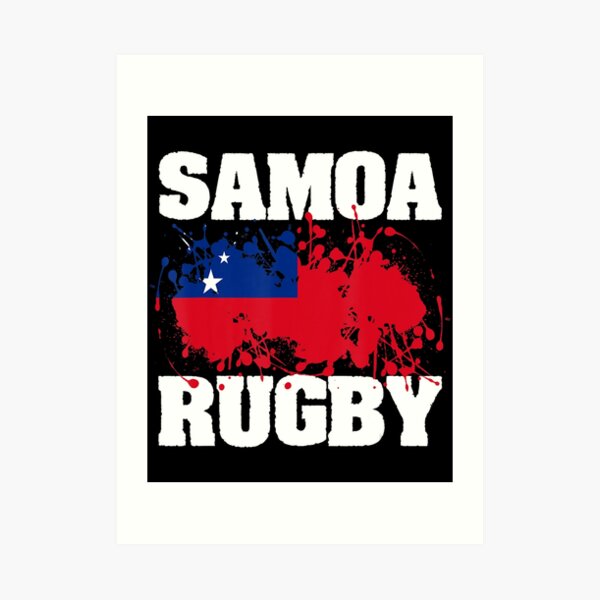 "Samoa Rugby Samoan Flag Pride Men Women" Art Print for Sale by ...
