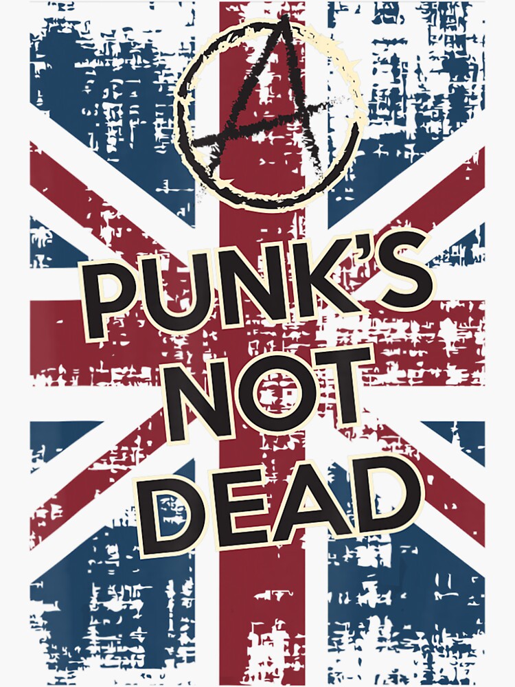 "Punk Vintage Rock Concert Uk Flag Distressed" Sticker for Sale by ...