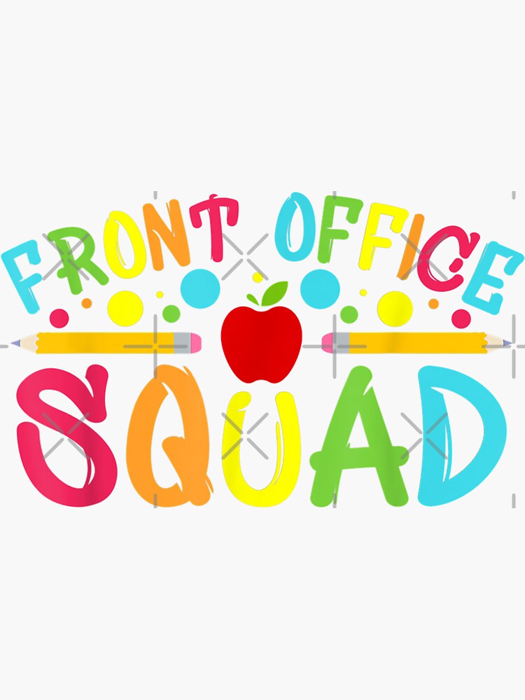 "Funny Front Office Squad School Secretary Back To School T-Shirt ...