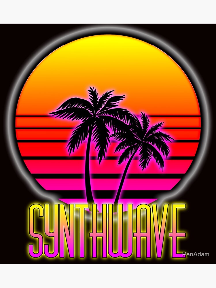 "Synthwave sun" Poster for Sale by PanAdam | Redbubble