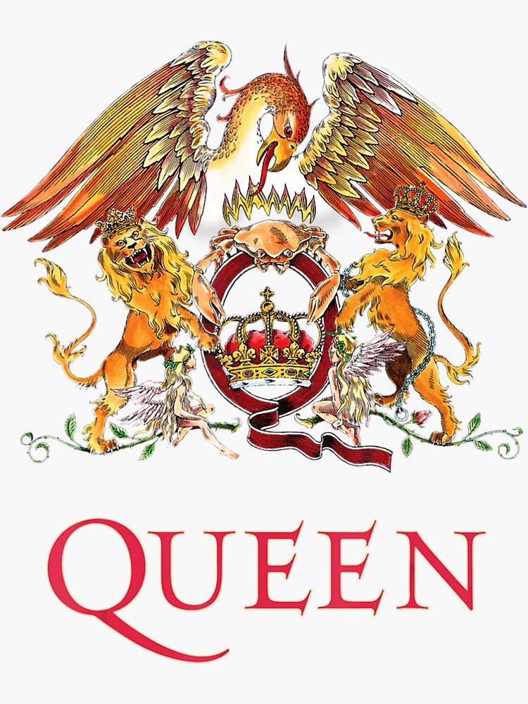 "Queen Official Classic Crest" Sticker for Sale by MitaBishi | Redbubble