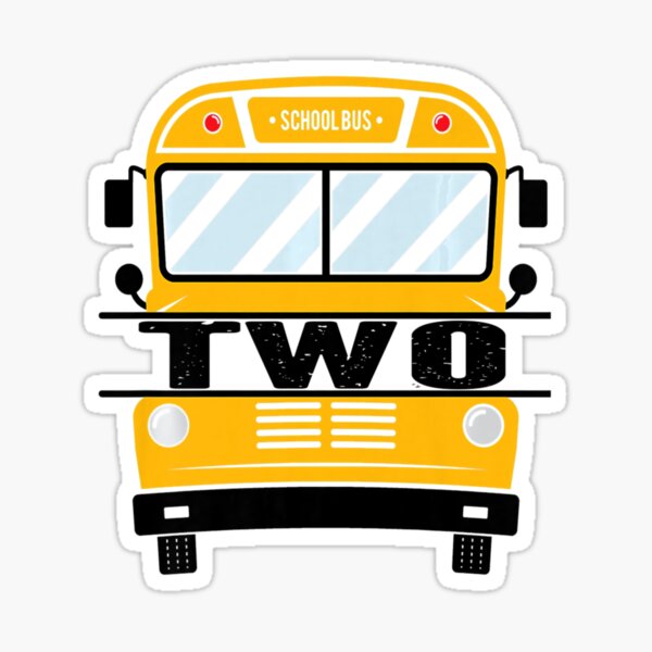 "Kids Two (2) Year Old 2Nd Birthday School Bus Theme Kids Party ...