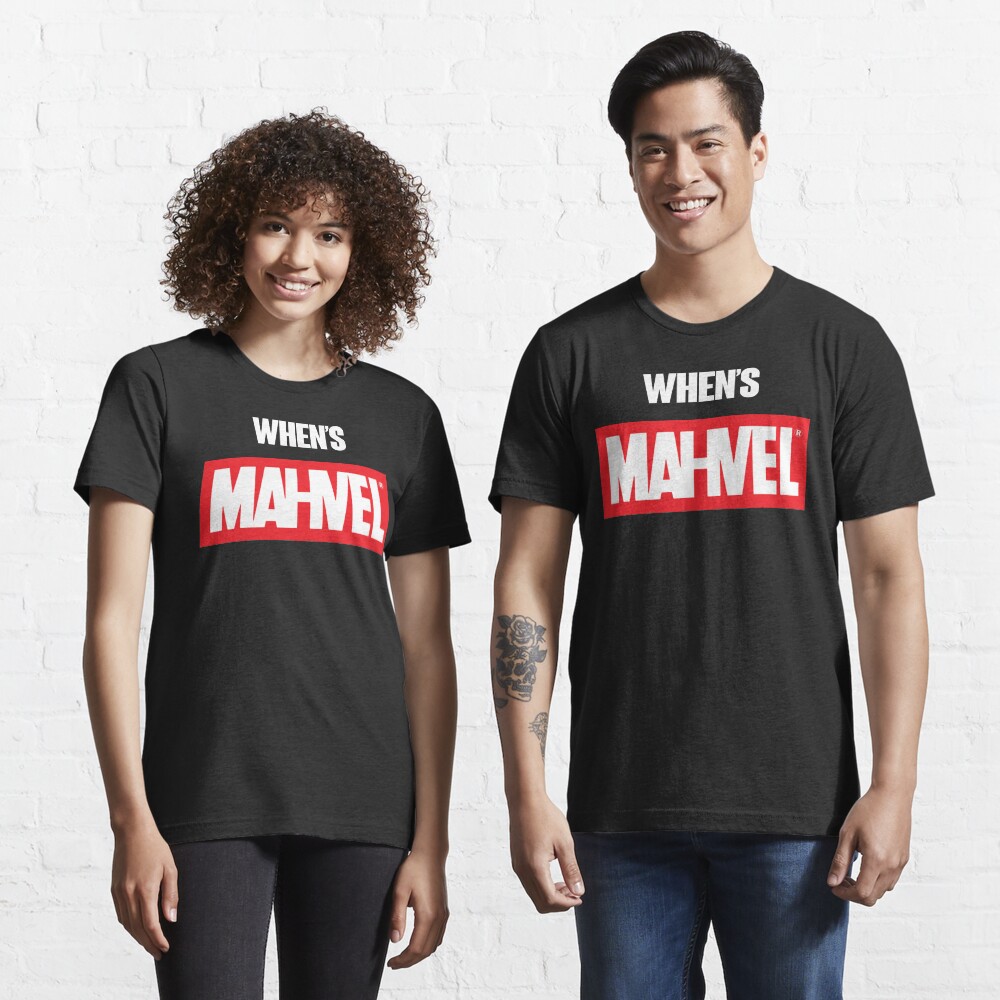 "When's Mahvel " T-shirt for Sale by godtiermeme | Redbubble | marvel t ...