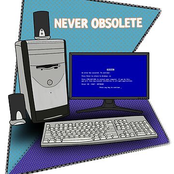 "Olde Tech: Never Obsolete eMachine" Sticker for Sale by katkarynd ...