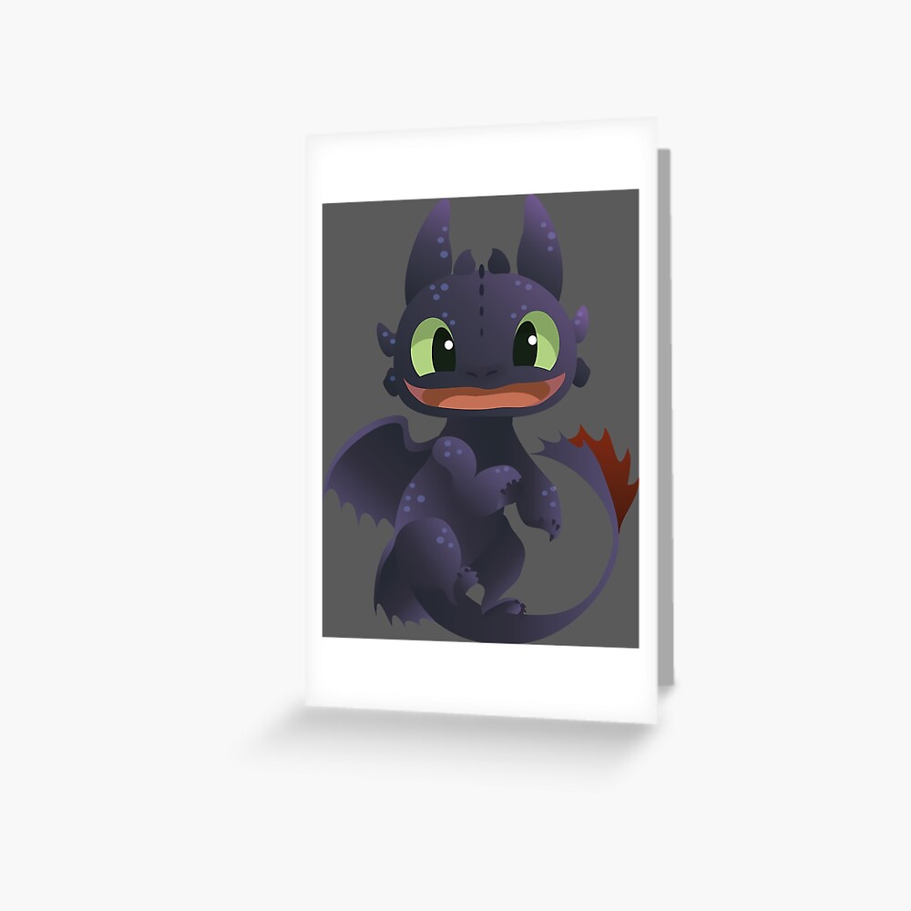 "How To Train Your Dragon, Toothless/Designs For Men & Women" Greeting ...