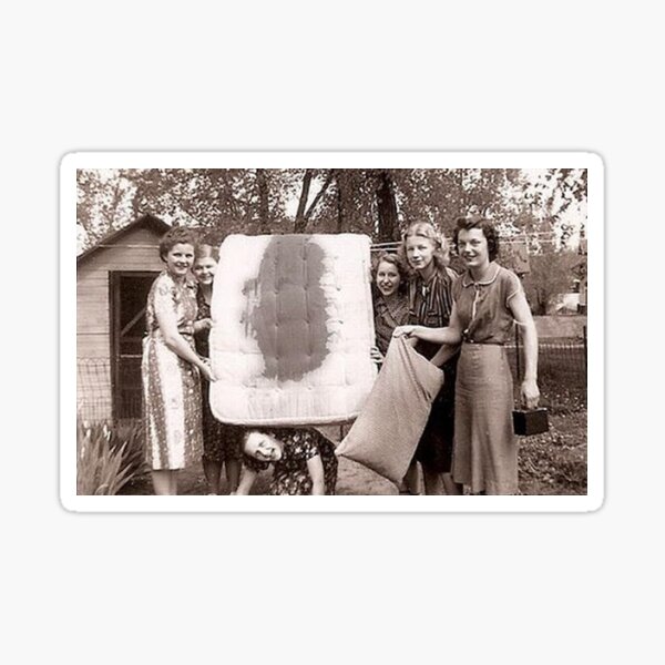 "Sleepover?" Sticker for Sale by CringeFactory | Redbubble