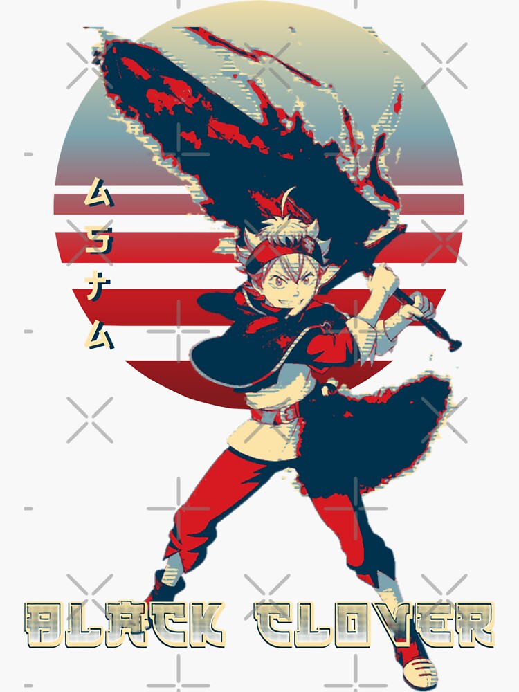 "Blue Asta Black Clover" Sticker for Sale by GreteHerman | Redbubble