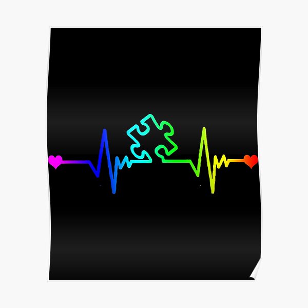 "My Heart Beats For Special Ed Autism Teachers" Poster for Sale by ...