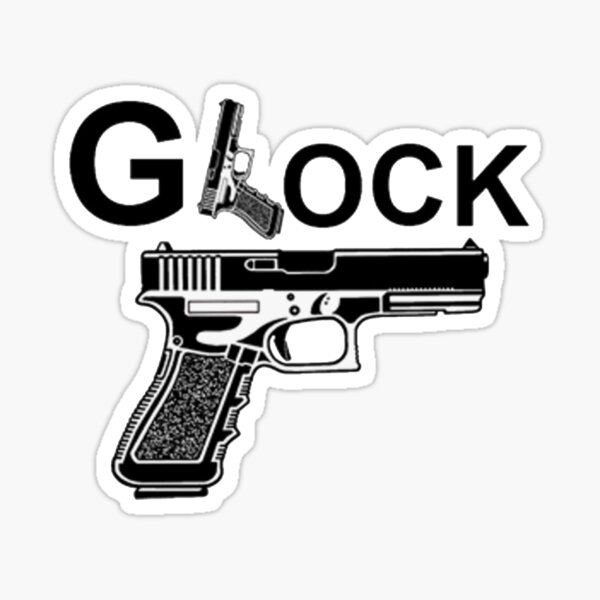 "glock>glock 1,firearms > glock 2, 17glock > firearms 3" Sticker for ...