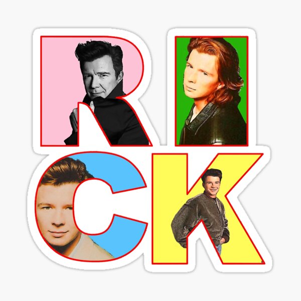 "Rick Astley Pop Art Rick" Sticker for Sale by paedsed | Redbubble