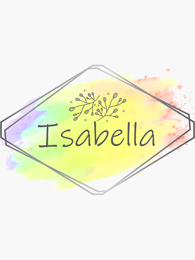 "Isabella" Sticker for Sale by Heteditz | Redbubble