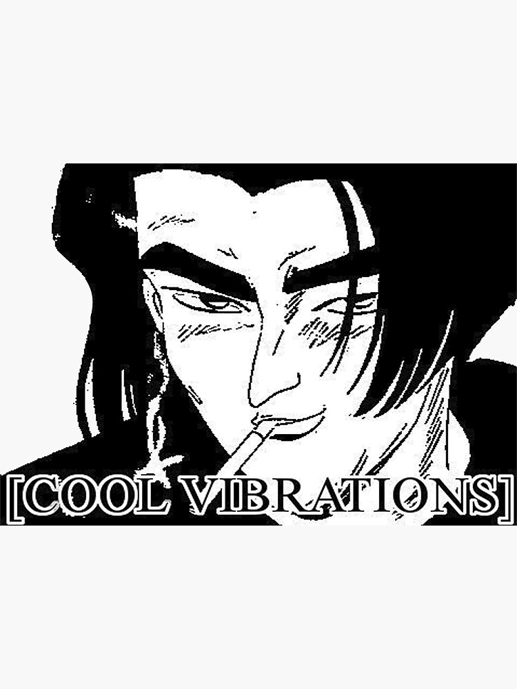 "Cool Vibrations Initial D " Sticker for Sale by godtiermeme | Redbubble