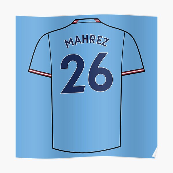 "Riyad Mahrez Home Kit 22/23" Poster for Sale by designsheaven | Redbubble