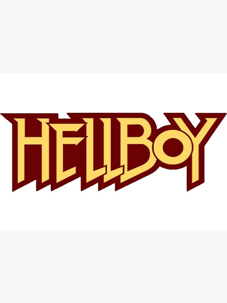 "HellBoy Logo" Art Print for Sale by loloman23 | Redbubble