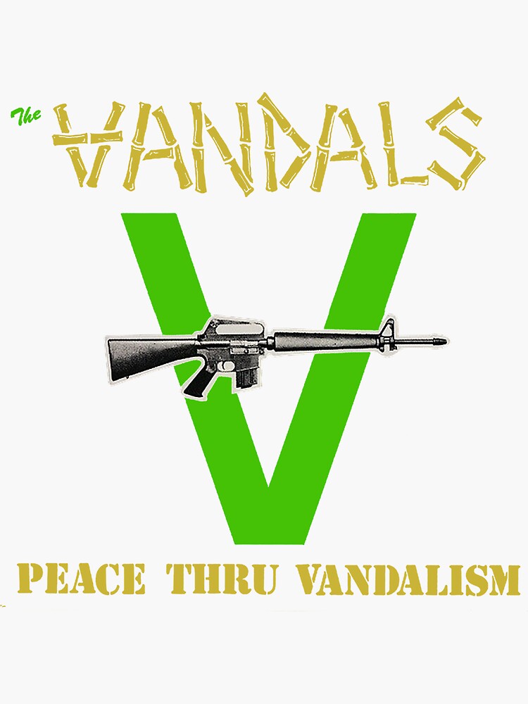 "The Vandals" Sticker for Sale by codedach | Redbubble