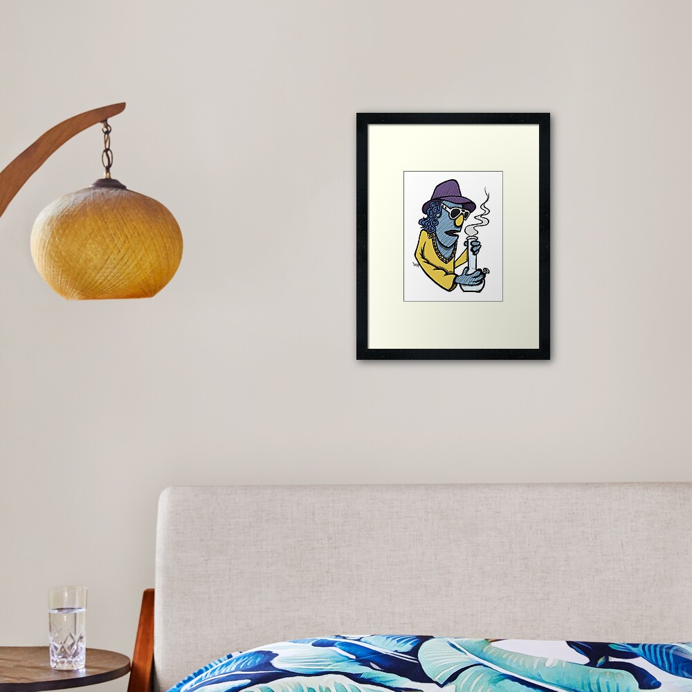 "Zoot Smoking Weed" Framed Art Print for Sale by bgilbert | Redbubble