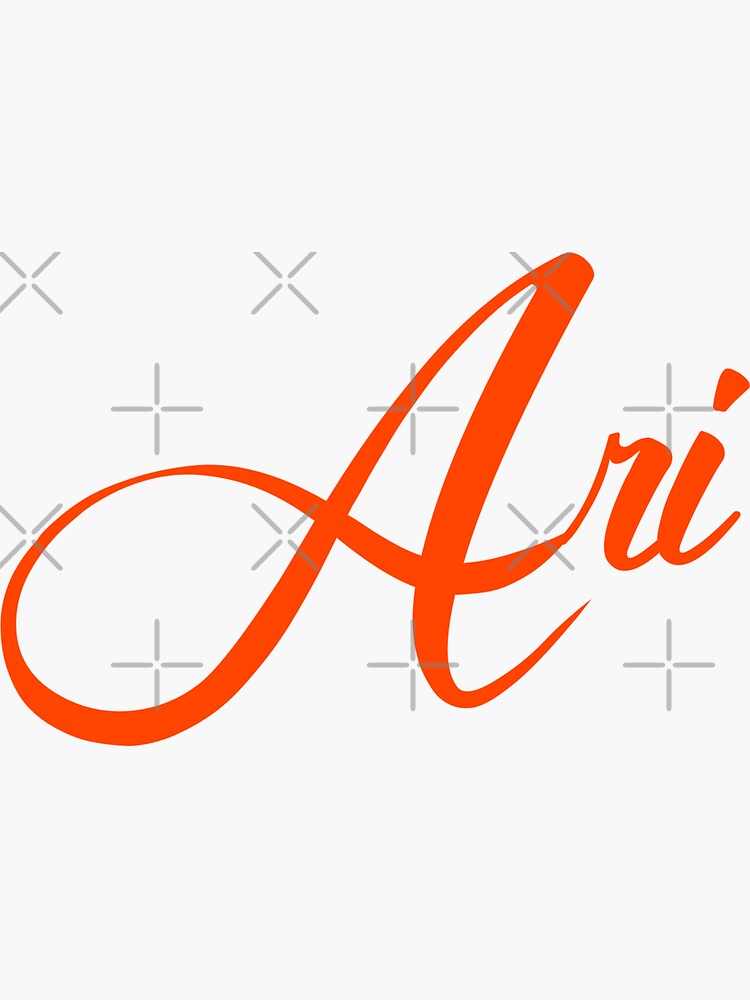 "Ari, Funny Cool Best color art" Sticker for Sale by artdragongift ...