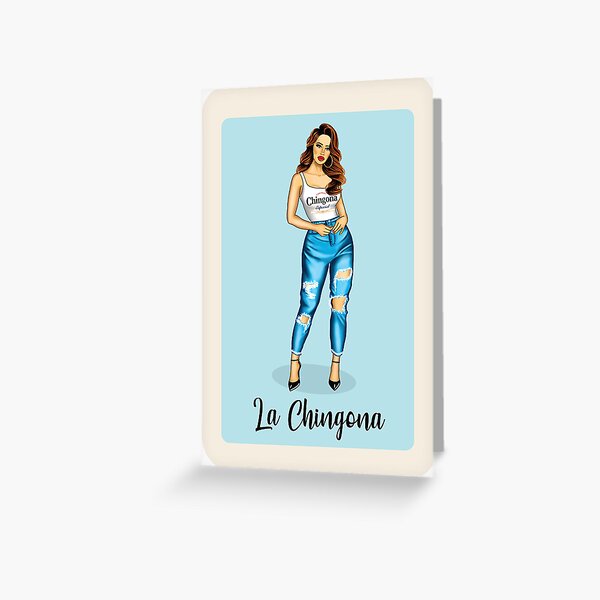 "La Chingona Woman Loteria Card" Greeting Card for Sale by Briaannaaa24 ...