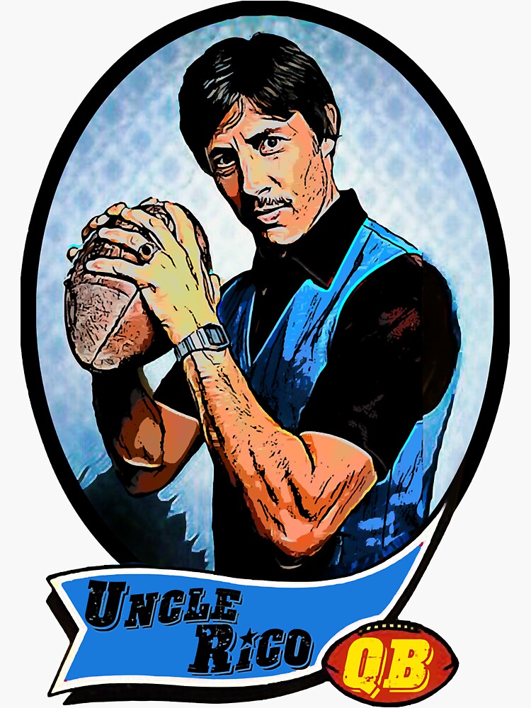 "Uncle Rico Football card" Sticker for Sale by MelvinWhite | Redbubble
