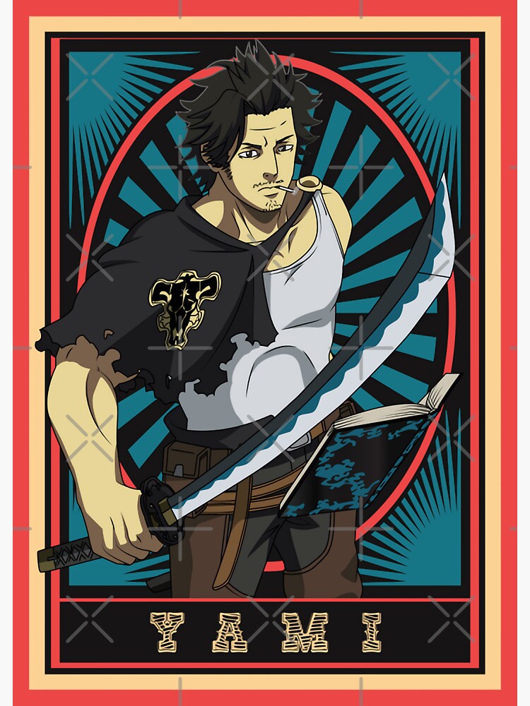 "Gifts For Women black clover captain yami vintage" Sticker for Sale by ...