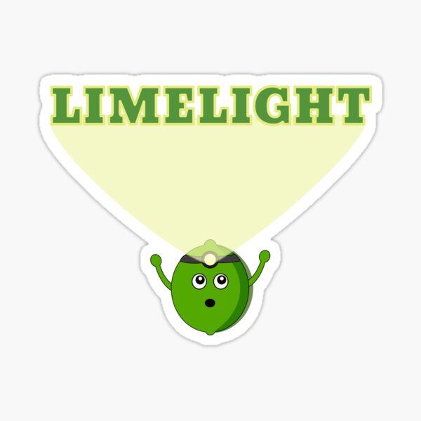 "Limelight" Sticker for Sale by chyneyee | Redbubble