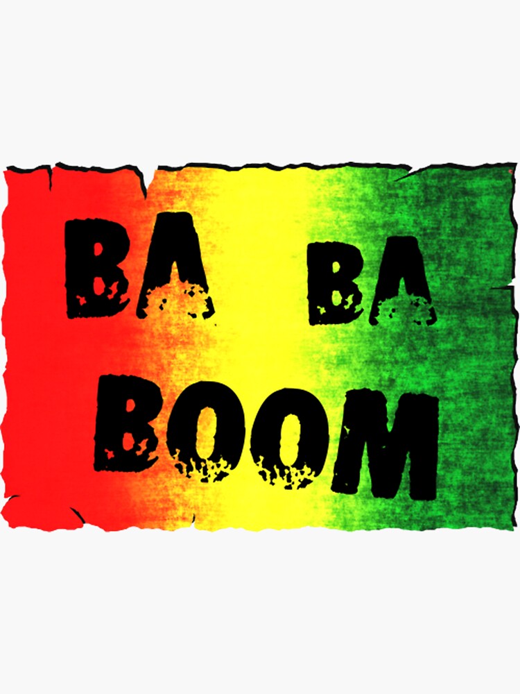 "Ba Ba Boom T-ShirtBa Ba Boom" Sticker for Sale by AlabuMia | Redbubble