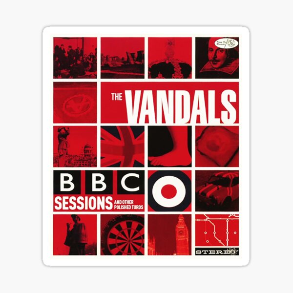 "vandals bbc sessions" Sticker for Sale by codedach | Redbubble