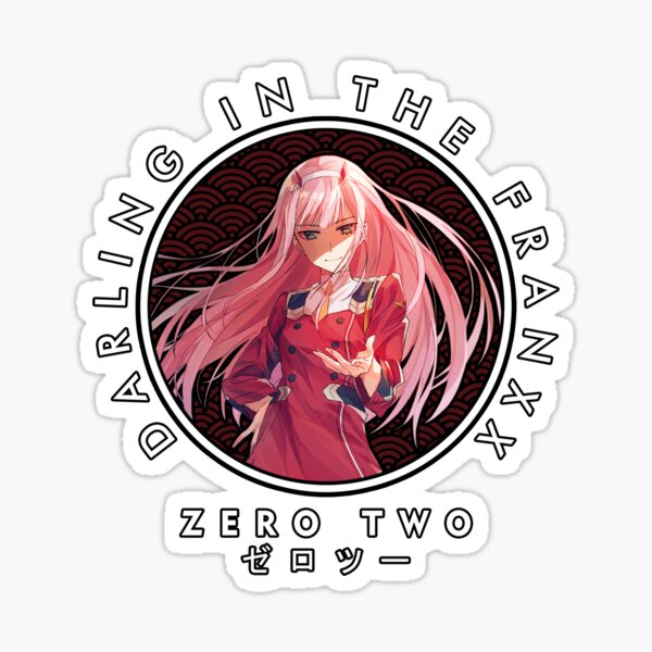 "DARLING IN THE FRANXX - ZERO TWO" Sticker for Sale by TRIANGLEDOWN ...