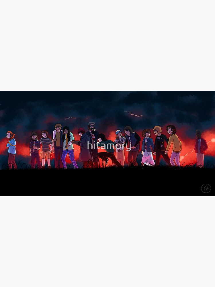 "Stranger Things S4 Gang" Sticker for Sale by hitamory | Redbubble