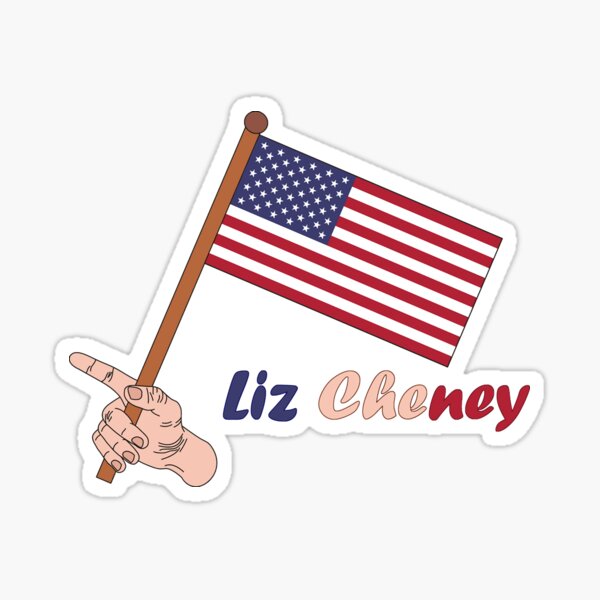 "Liz Cheney " Sticker for Sale by Graciesfineg | Redbubble