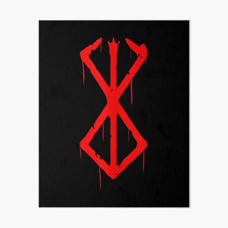 "Berserker Rune Norse Viking Warrior Bloody Symbol" Art Board Print for ...