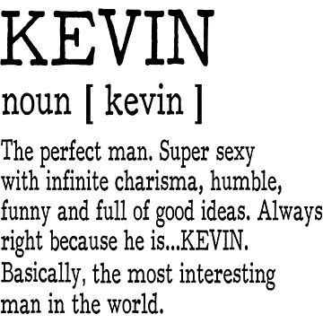 "Adult Definition First Name Kevin" Poster for Sale by Xtjjae | Redbubble