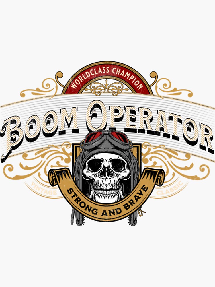 "Boom Operator T-ShirtBoom Operator - Worldclass Champion Design ...