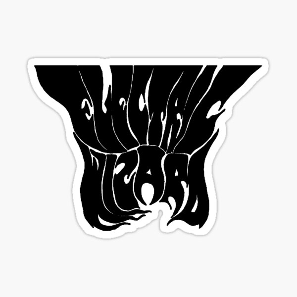 "black logo" Sticker for Sale by AdamGarrow | Redbubble