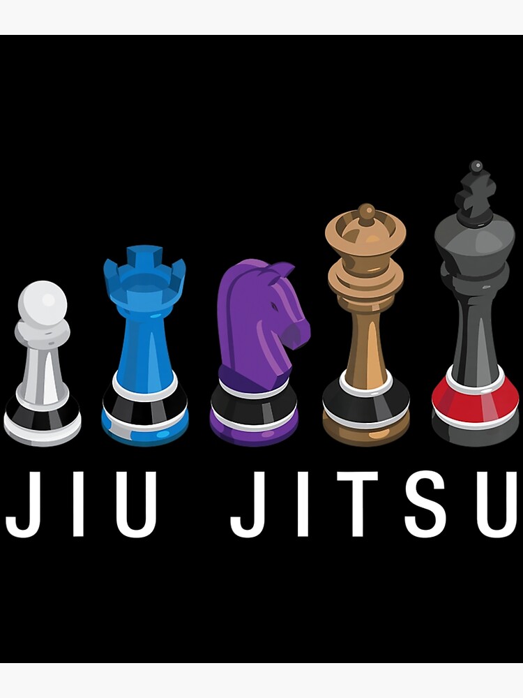 "Bjj Brazilian Jiu Jitsu Chess Belt Fighter Mma" Poster for Sale by ...