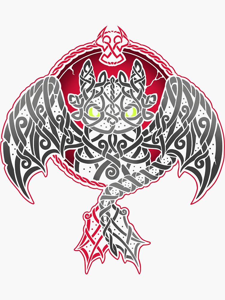"Viking Night Fury Dragon/Best Design For Fans" Sticker for Sale by ...