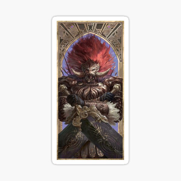 "General Radahn, Conqueror Of The Stars Poster" Sticker for Sale by ...