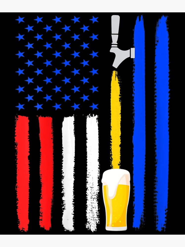 "Womens Craft Beer American Flag Usa Patriotic 4Th Of July Brewery V ...