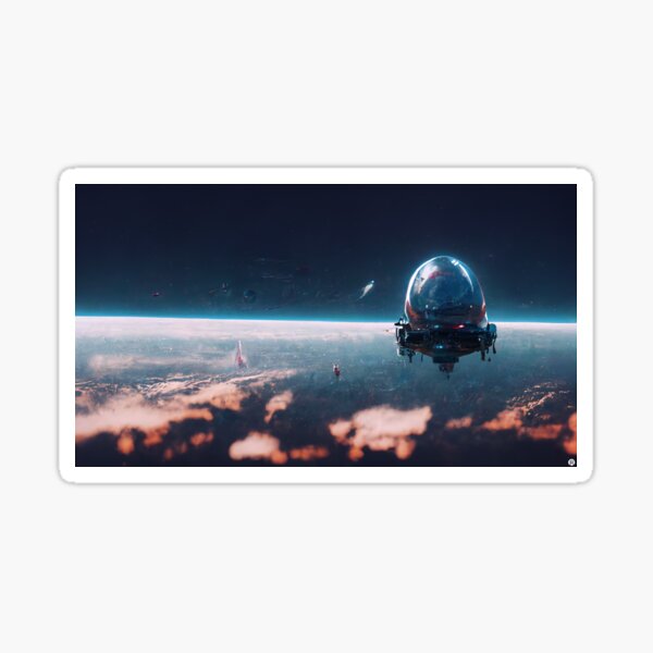 "Lost in space" Sticker for Sale by RicoInStudios | Redbubble