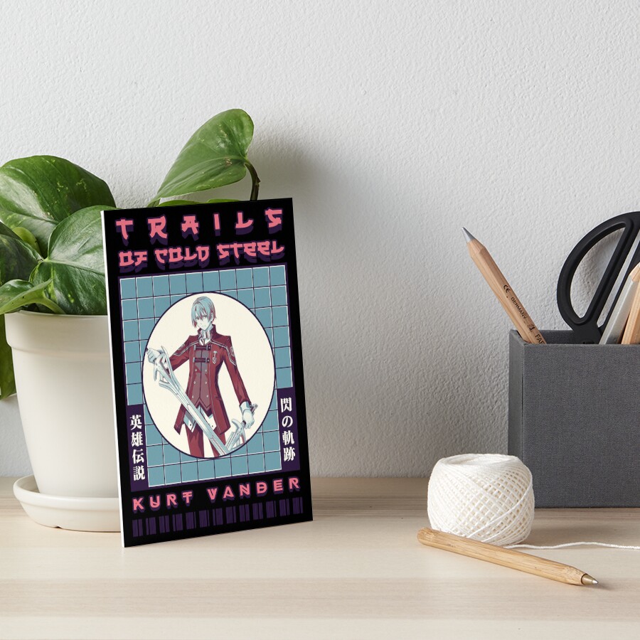 "TRAILS OF COLD STEEL - KURT VANDER" Art Board Print by AZURESIEGFRIED ...