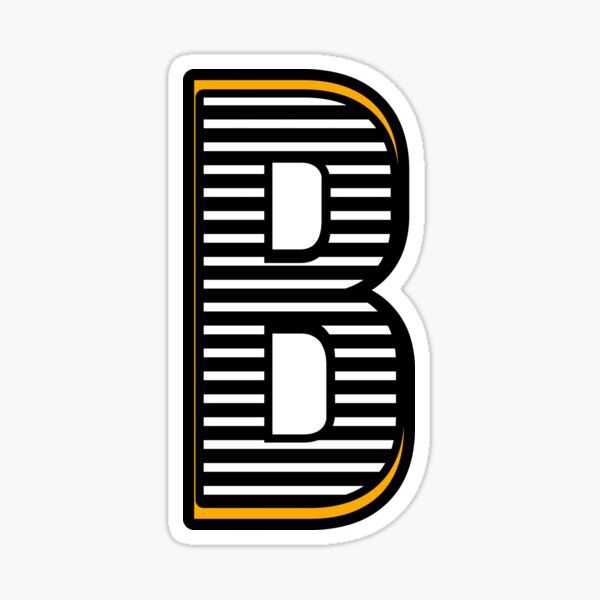 "Abstract Modern Linear Art Letter B - Font Style" Sticker for Sale by ...