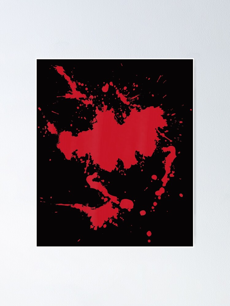 "Bloody Splattered Blood Scary Easy Halloween Costume" Poster for Sale ...