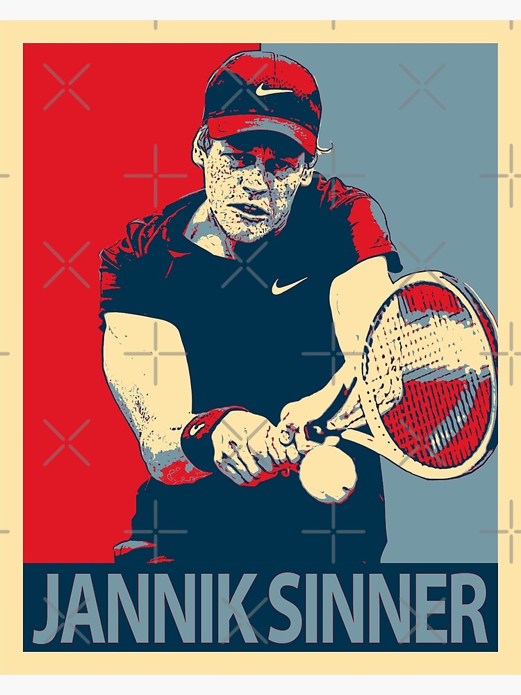"jannik sinner" Poster for Sale by NoorSaltDesign | Redbubble