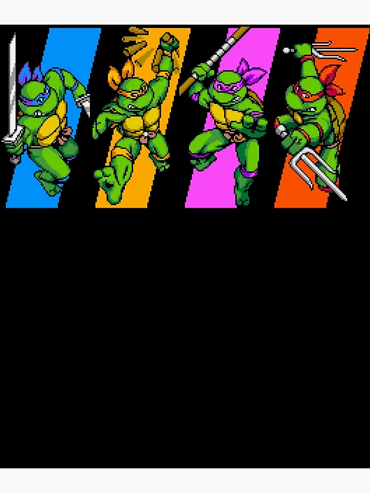 "TMNT Turtles in Time Characters" Photographic Print for Sale by ...