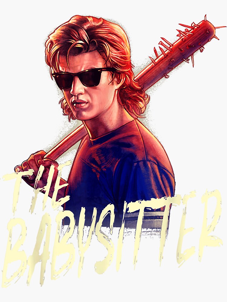 "Netflix stranger things steve the babysitter portrait" Sticker for ...