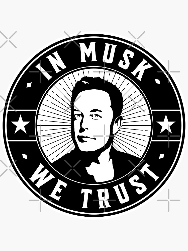 "Elon Musk" Sticker for Sale by ValentinaHramov | Redbubble
